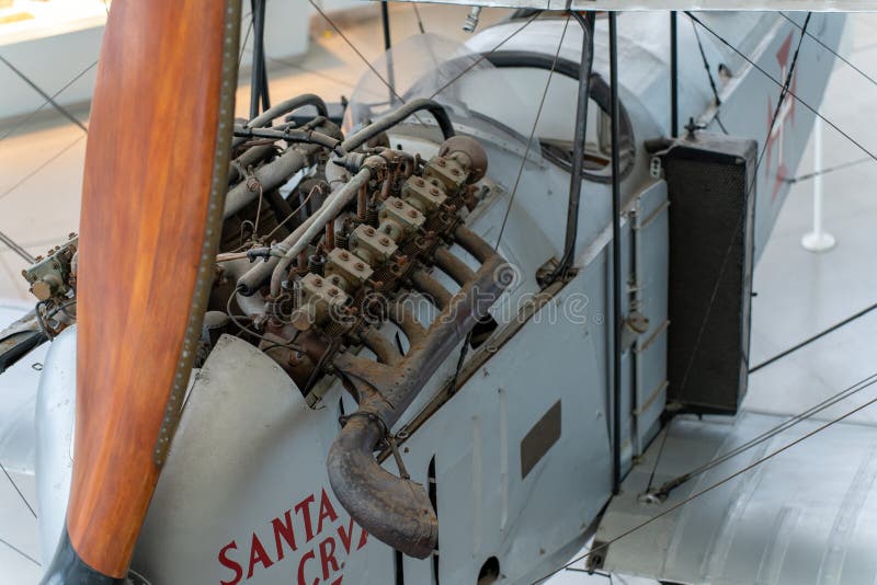 Antique Aircraft Engine from the Time of the Discoverers Editorial ...