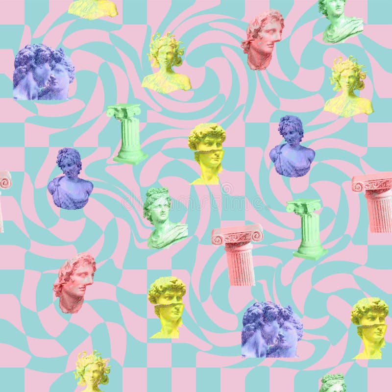 Roman Column Pattern Seamless Stock Illustrations – 891 Roman Column ...