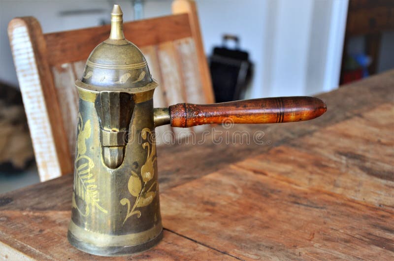Beautiful Arabic Coffee Maker All Worked on the Table Stock Image ...