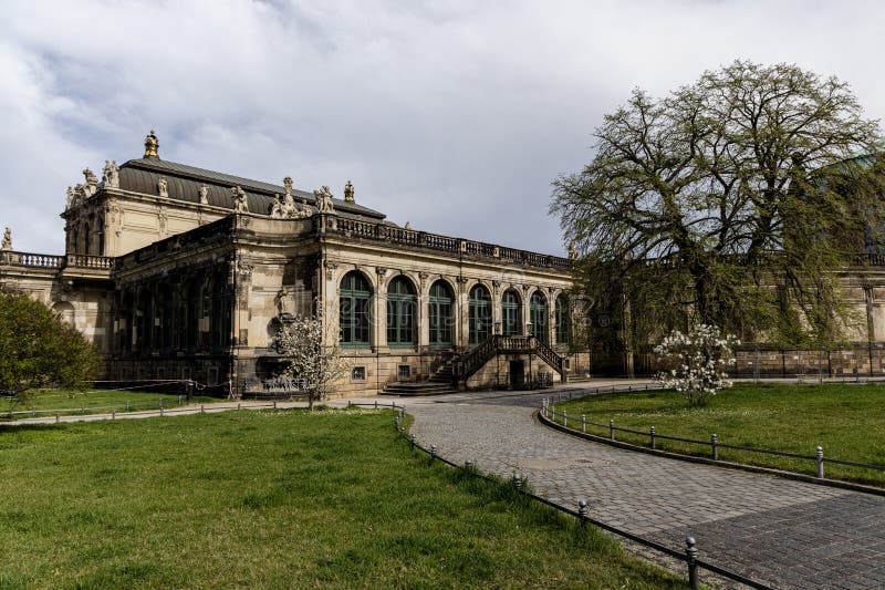 Antique Architecture of Old Buildings Dresden, Germany Stock Photo ...