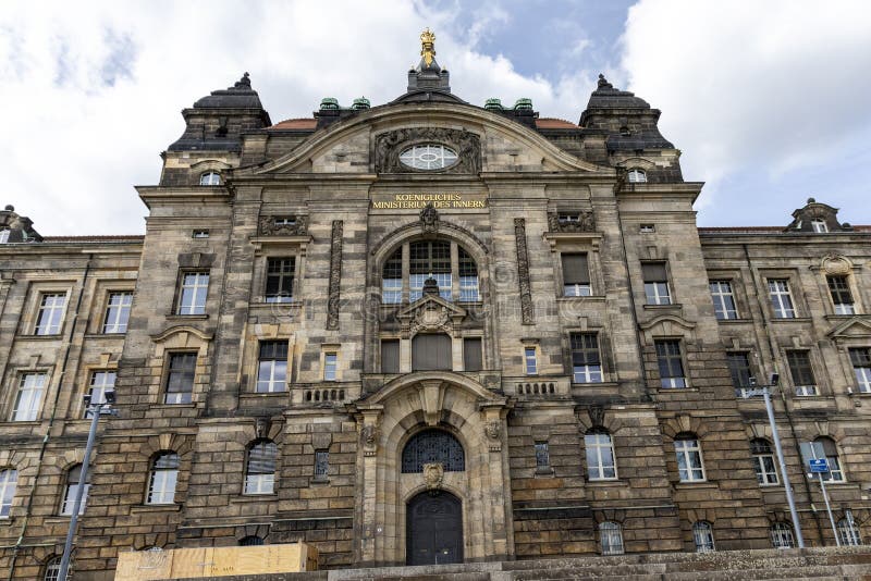 Antique Architecture of Old Buildings Dresden, Germany Stock Photo ...