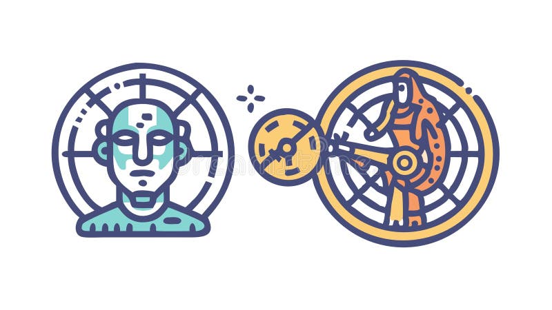 Antique Astrolabe with Face, Historical Navigation and Ancient Wisdom ...