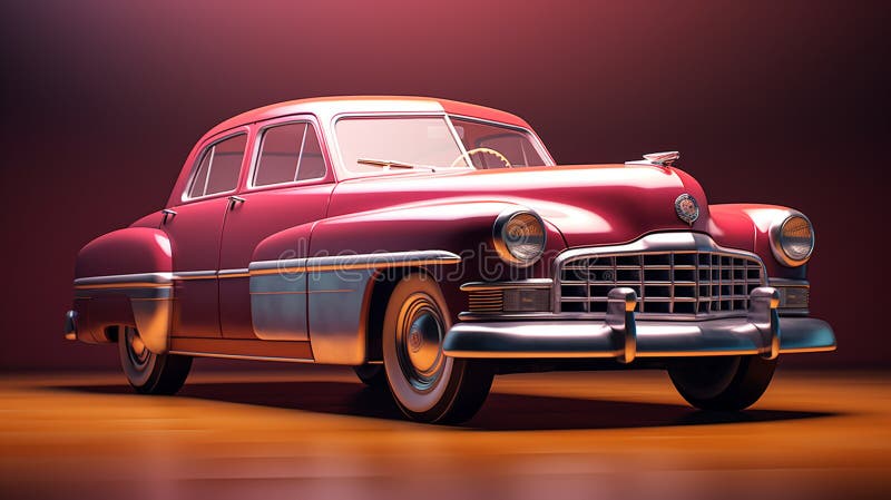 Antique Auto Retro Glamour stock illustration. Illustration of vintage ...