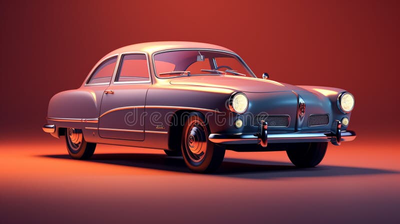 Antique Auto Retro Glamour stock illustration. Illustration of shiny ...