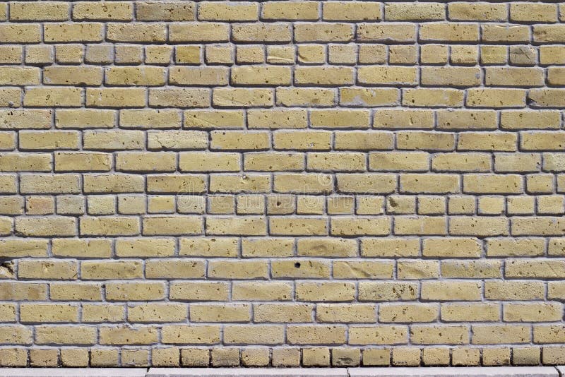Antique Beige Brick Wall Texture in Common Bond Brickwork Pattern Stock ...