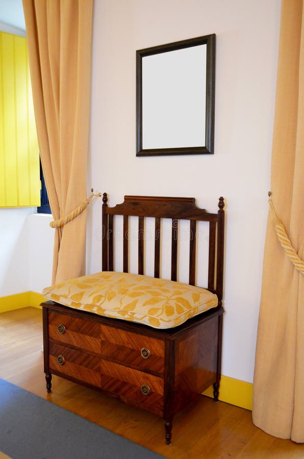 Antique bench chair stock photo. Image of antique, yellow - 34540550