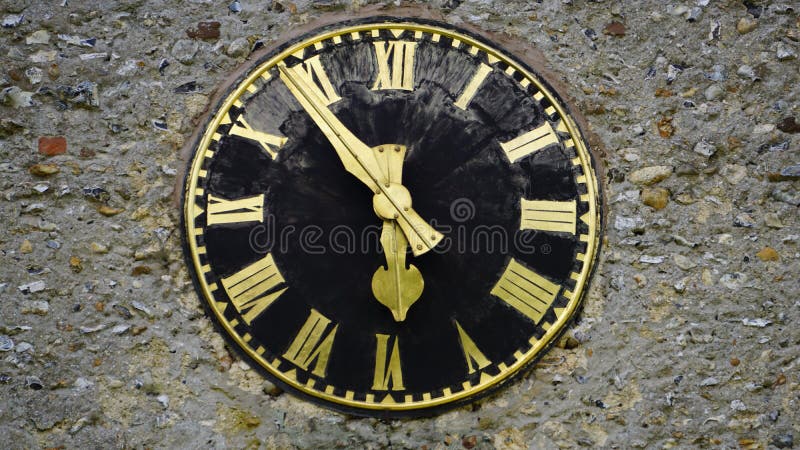 Antique, Black, Clock stock image. Image of spoke, round - 109883959