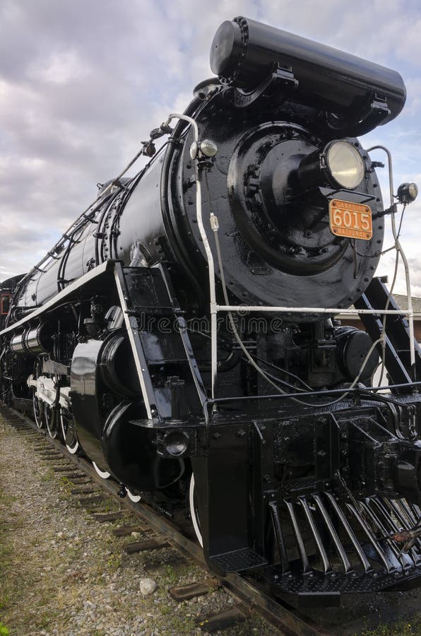 Antique Black Colored Steam Train in Jasper Stock Image - Image of ...