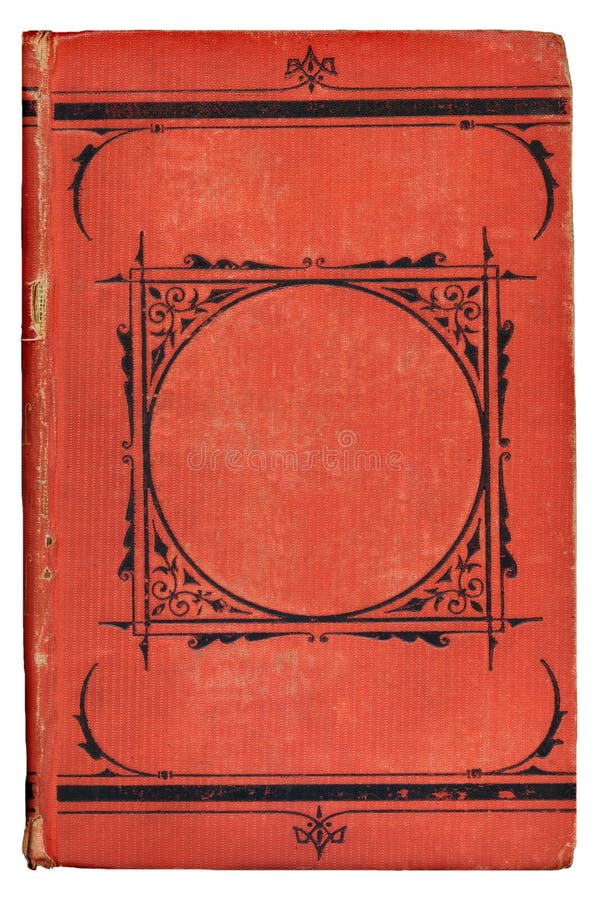 Antique Red Book Cover stock photo. Image of family, blank - 427098