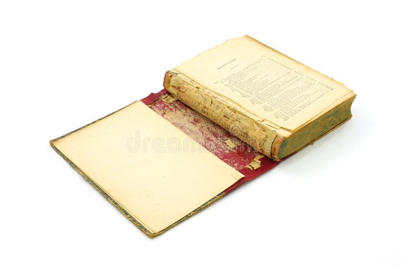 Antique book opened stock image. Image of rough, antiquarian - 18639357