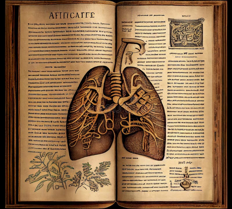 Antique Book Page with Text on Abstract Language, Generative Ai ...