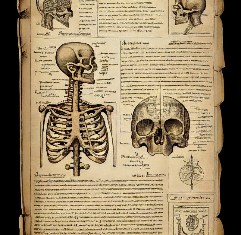 Antique Book Page with Text on Abstract Language, Generative Ai ...