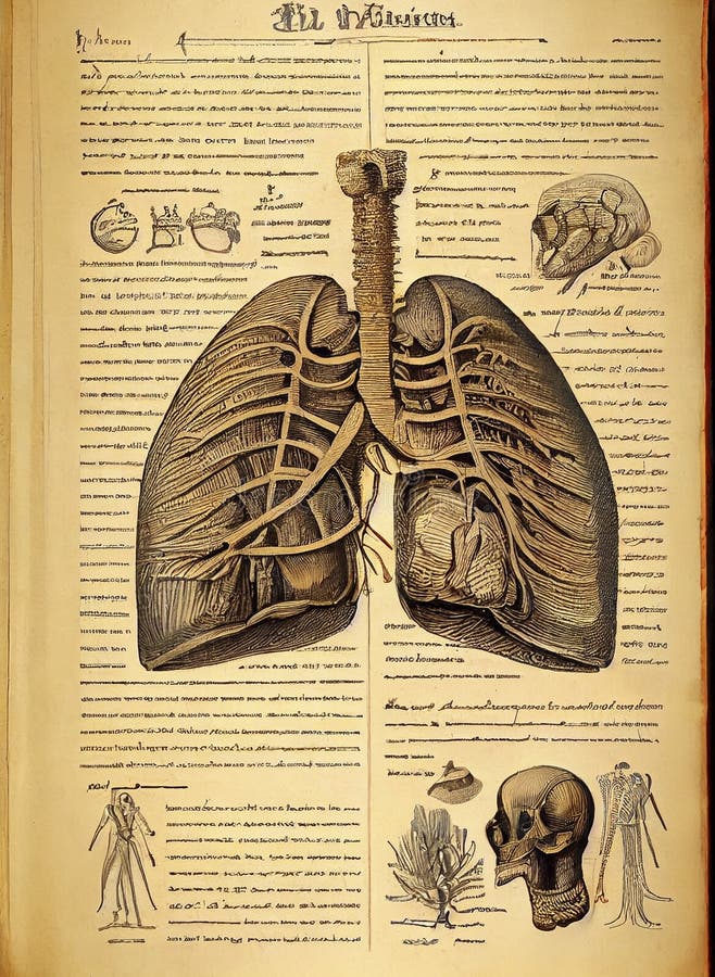Antique Book Page with Text on Abstract Language, Generative Ai ...
