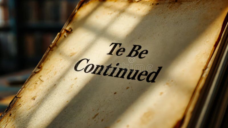 Antique Book Page To Be Continued Image Stock Video - Video of cream ...