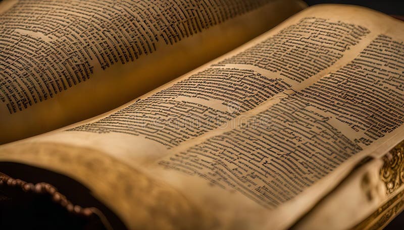 Antique Book Pages with Elegant Script Stock Illustration ...