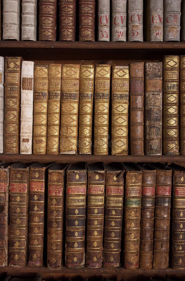 Antique Books on Bookshelf stock photo. Image of shelf - 25522076