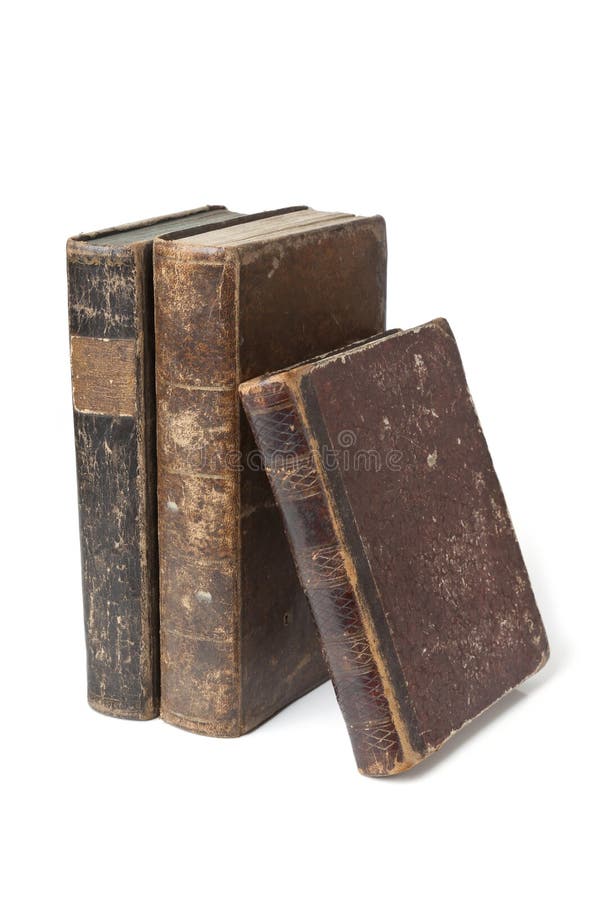 Antique books isolated stock photo. Image of cover, worn - 18851384