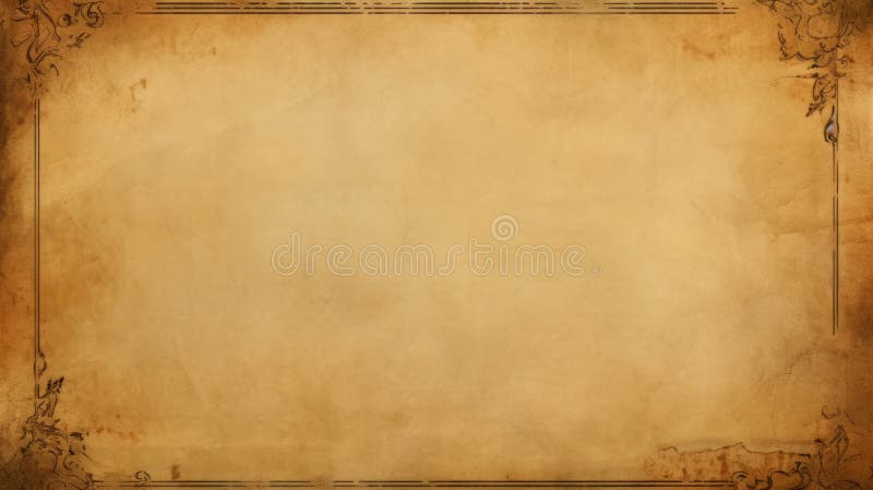 An Antique Border with Aged Paper Texture Stock Illustration ...
