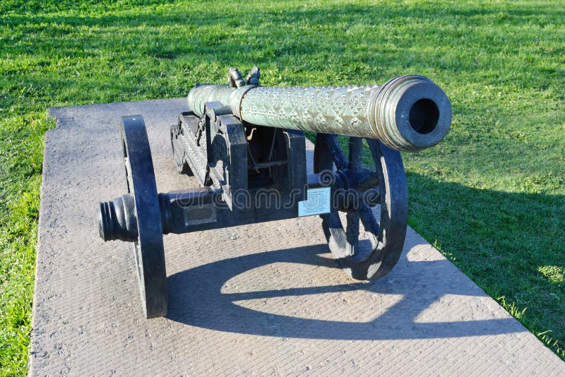 Antique brass cannon stock photo. Image of threat, danger - 22595354