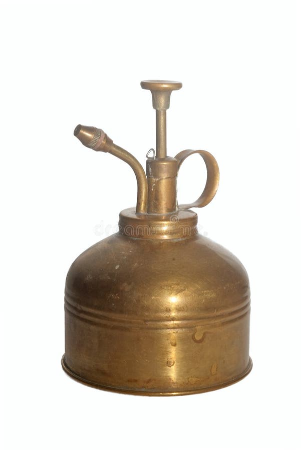 Antique brass sprayer stock photo. Image of white, tool - 18296652