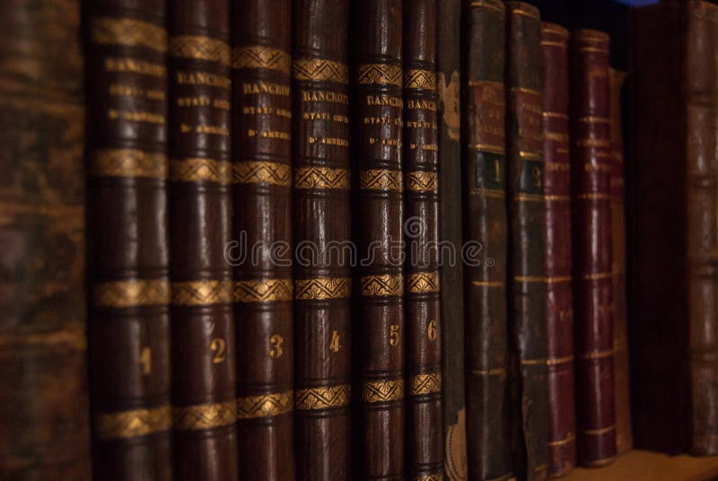 Many Old Books on the Table Stock Photo - Image of historic, human ...