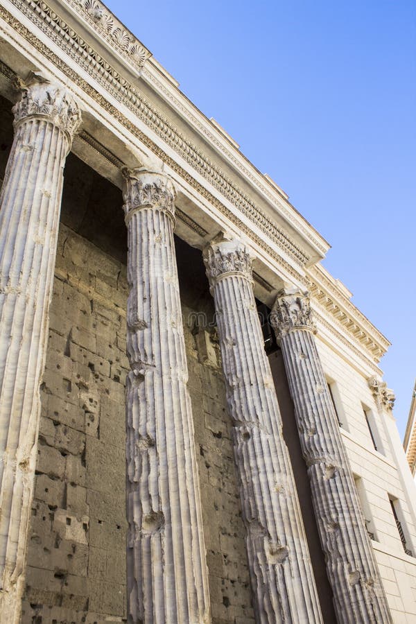 Antique Building with Columns Stock Image - Image of ancient, classical ...