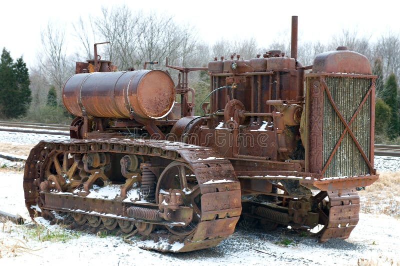 Antique bulldozer stock photo. Image of tractor, equipment - 8275194