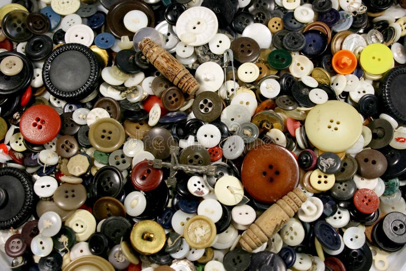 Antique Buttons stock image. Image of fastening, fastenings - 4051751