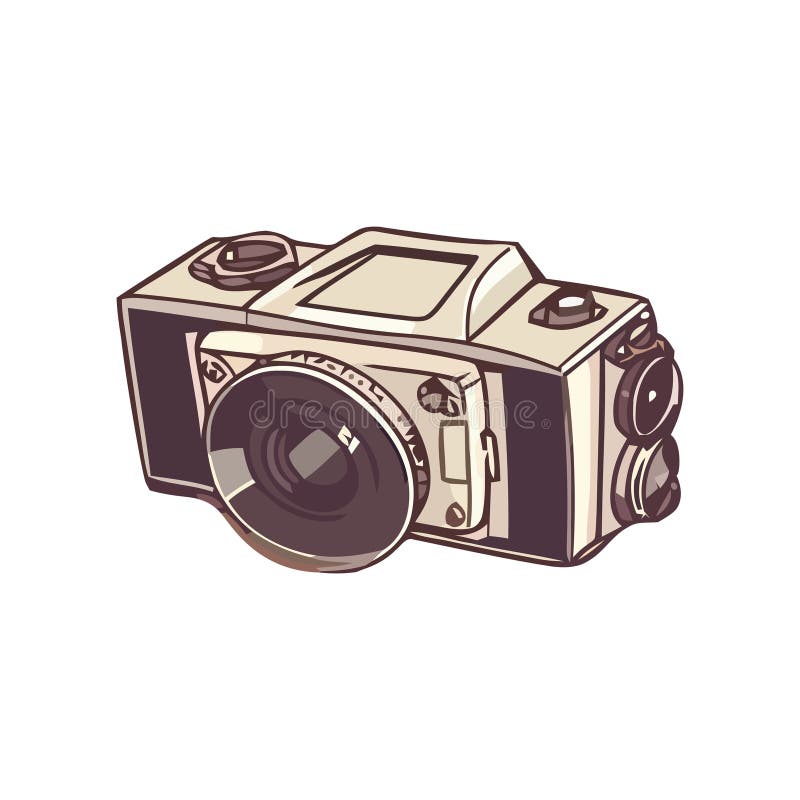 Antique Camera Old Fashioned Design Stock Vector - Illustration of ...
