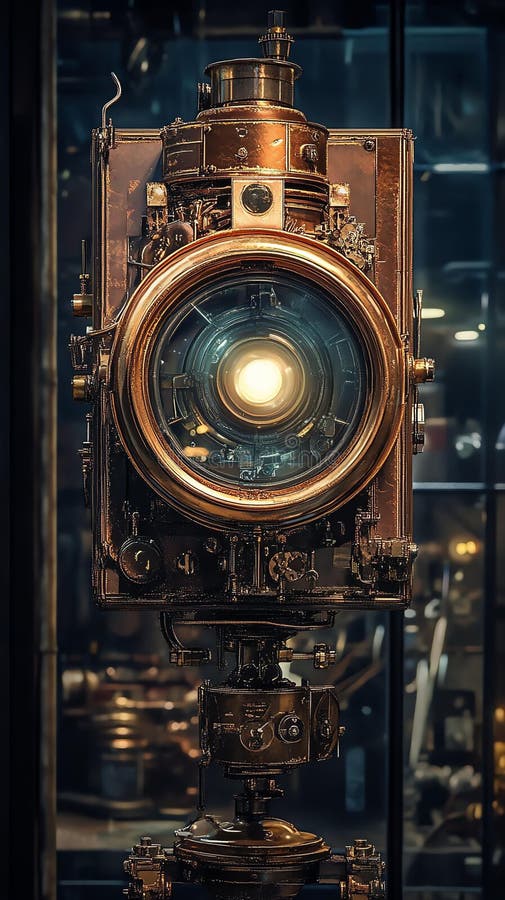 An Antique Camera Showcasing Intricate Mechanical Design and Vibrant ...