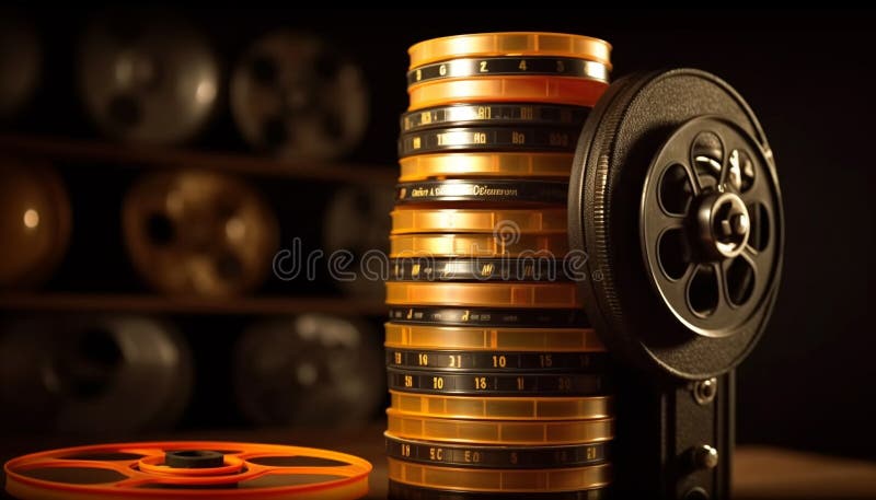 Antique Camera Spool with Rolled Up Film, a Shiny Success Generated by ...