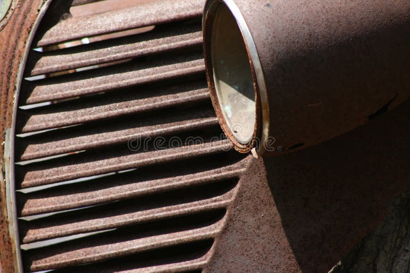 Antique car stock image. Image of tailpipe, rusty, rust - 2841637
