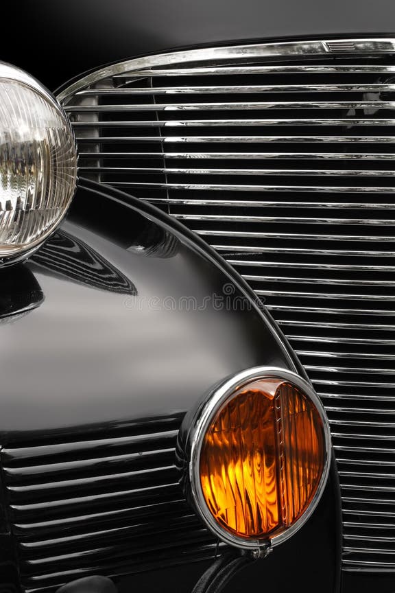Antique car grill stock image. Image of fender, restored - 3287201