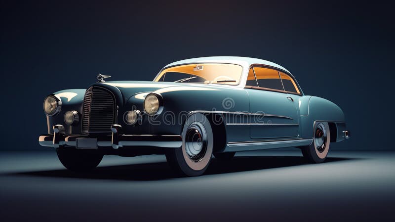 Antique Car Thats a Symbol of the Good Old Days Stock Illustration ...