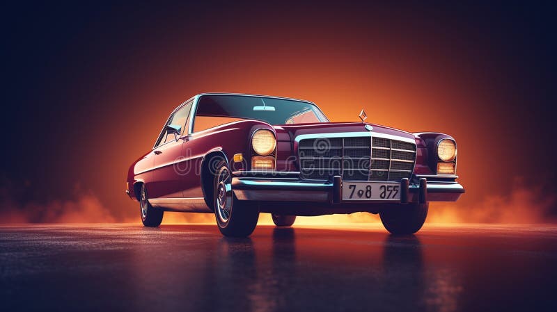 Antique Car Thats a True Original Stock Illustration - Illustration of ...