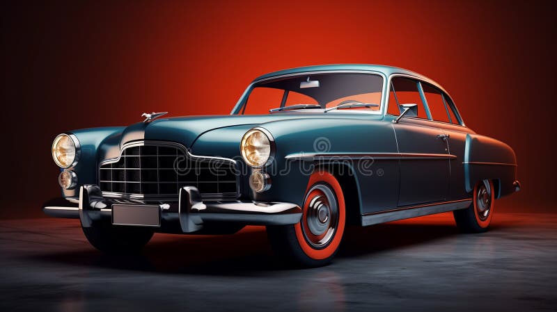 Antique Car Thats a True Original Stock Illustration - Illustration of ...