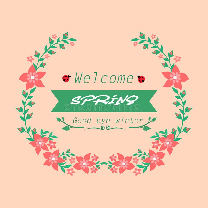 Antique Card Design, with Beautiful Red Wreath Frame, for Celebration ...