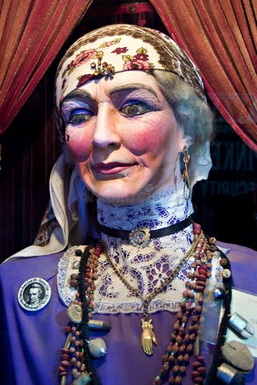 Antique Carnival Fortune Teller Stock Photo - Image of amuelet, teller ...