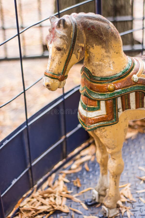 Antique Carousel Horse stock image. Image of round, play - 54731999