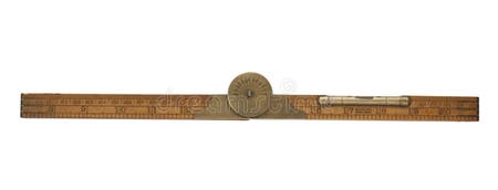 Antique Carpenter S Folding Ruler of 19th Century Stock Photo - Image ...