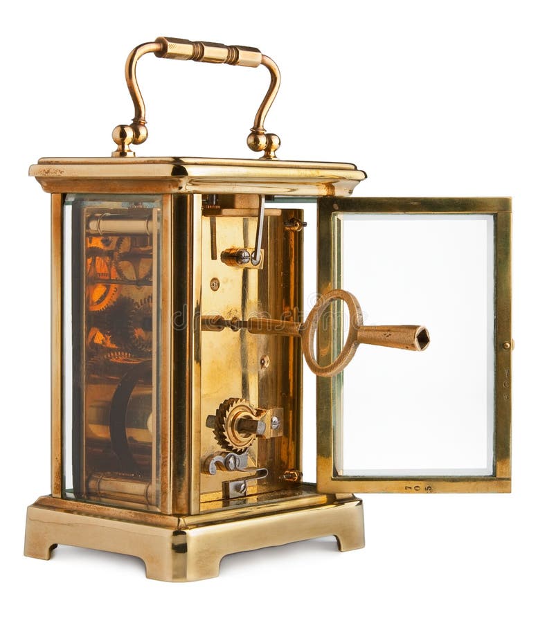 Antique Carriage Clock stock photo. Image of clockwork - 24524176