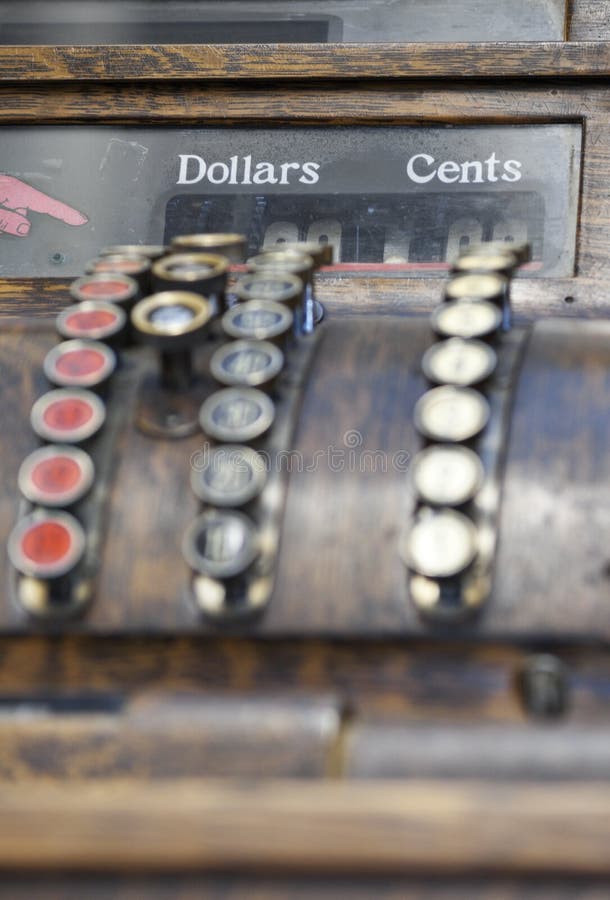 Antique Cash Register stock photo. Image of shop, store - 164091450
