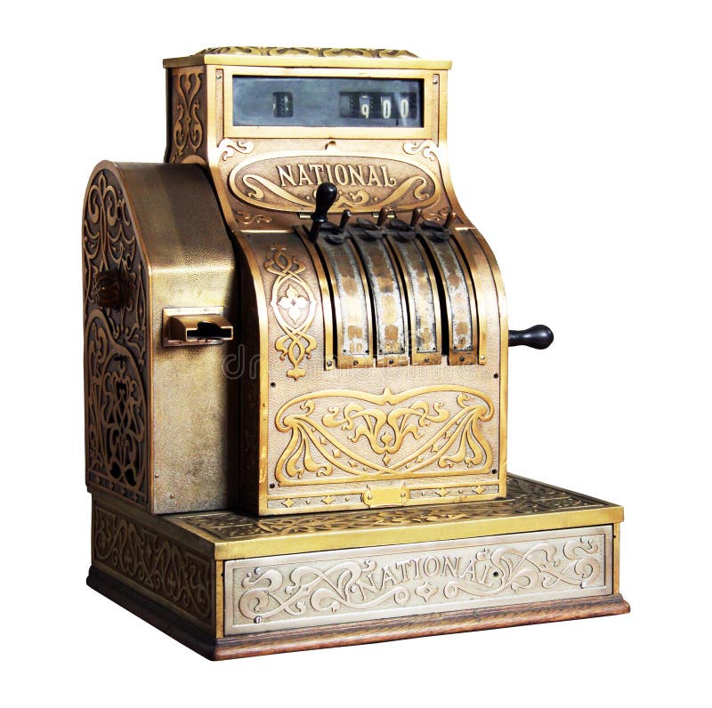 Antique Cash Register stock image. Image of cash, register - 284185889