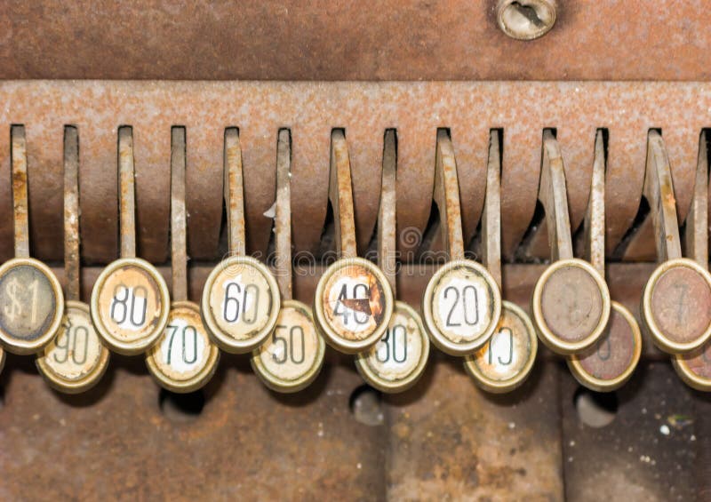 Antique Cash Register stock image. Image of faded, sales - 80862007