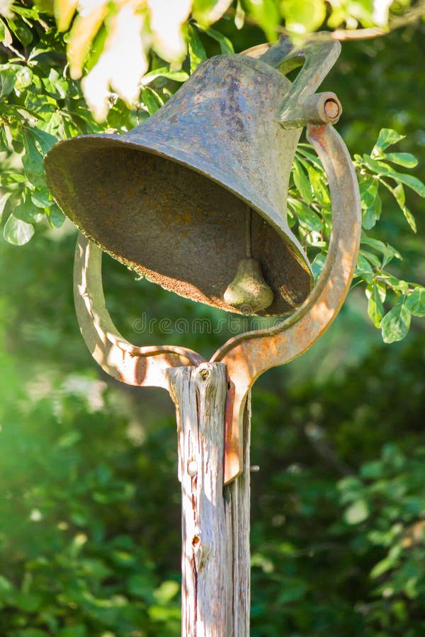 Antique Cast Iron Bell stock photo. Image of cast, rural - 45623124