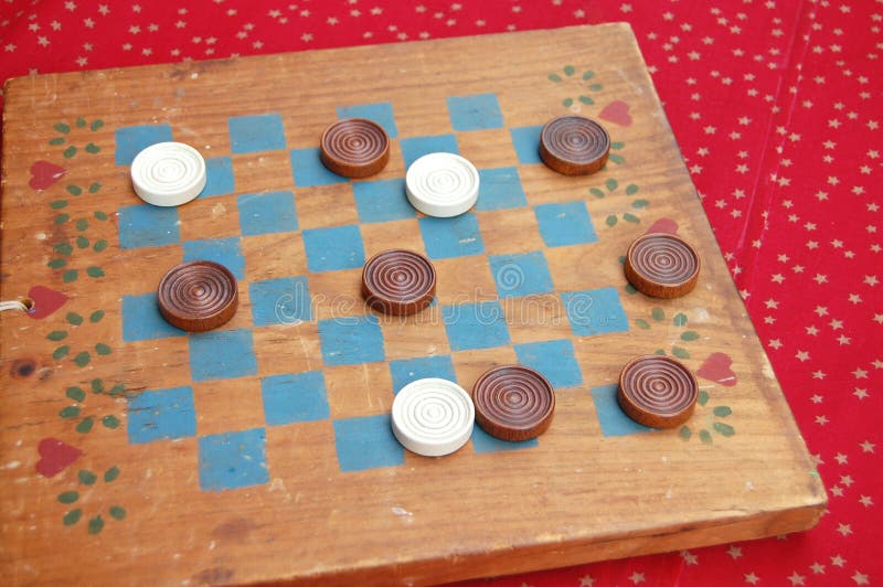 Antique Checker Board stock photo. Image of strategy, antique - 9786406