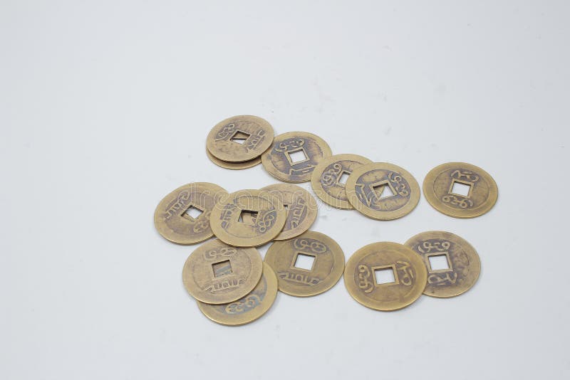 The Antique Chinese Coins, Traditional Chinese Coin Stock Photo - Image ...