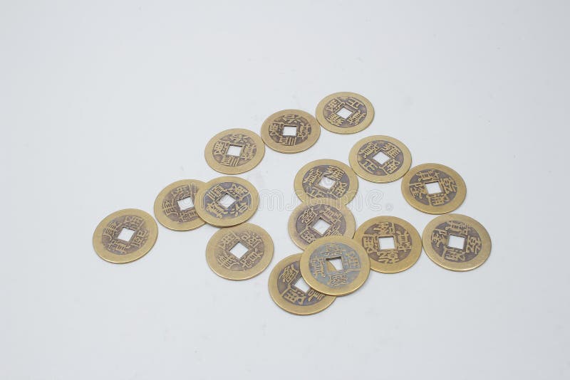 An Antique Chinese Coins, Traditional Chinese Coin Stock Photo - Image ...