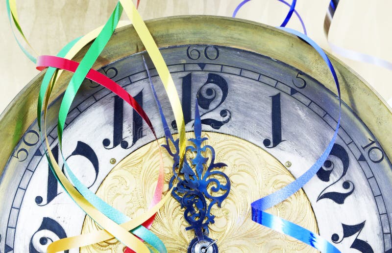 Antique clock stock photo. Image of circle, night, celebration - 17261054