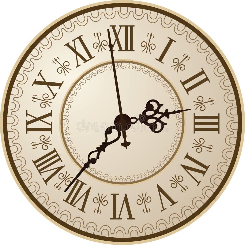 Antique clock stock illustration. Illustration of antique - 24481914